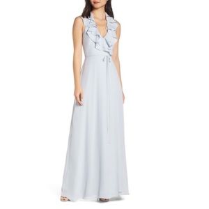 Wayf | Dresses | Wayf The Riley Laceup Back Wrap Evening Dress | Poshmark